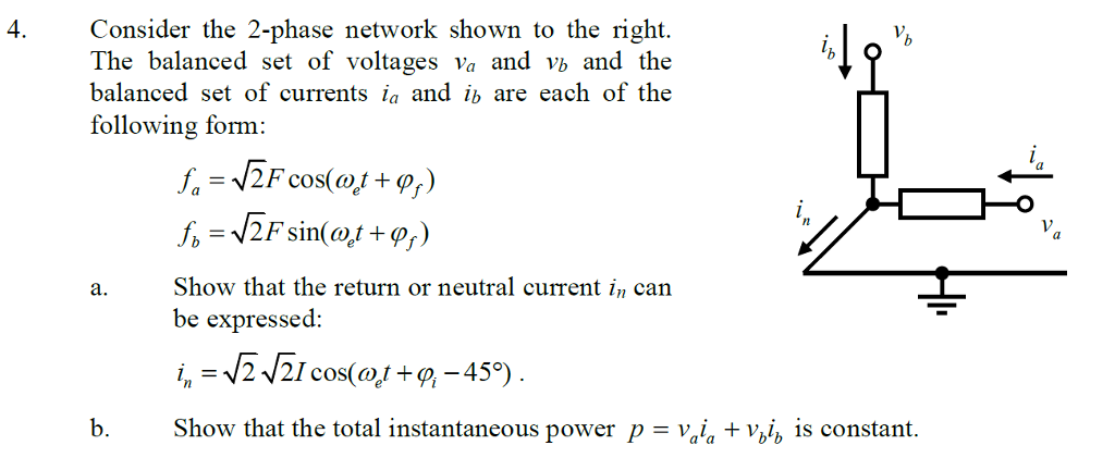 Solved Consider the 2-phase network shown to the right. The | Chegg.com