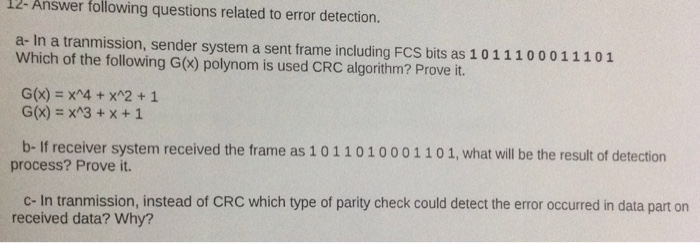 Solved Answer following questions related to error | Chegg.com