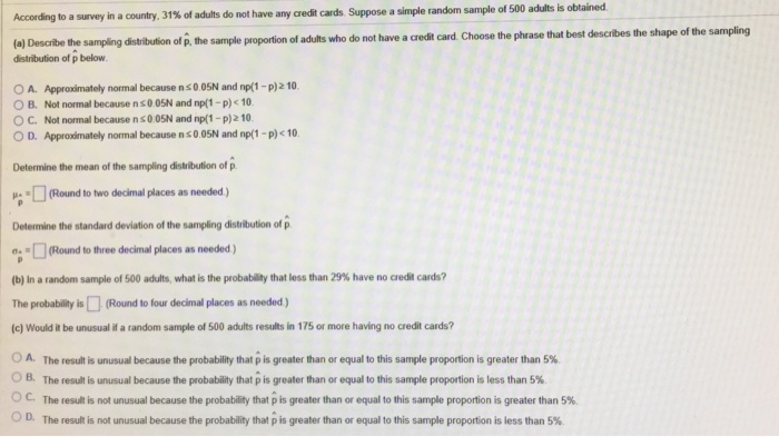 Solved random sample of 500 adults is obtained According to | Chegg.com