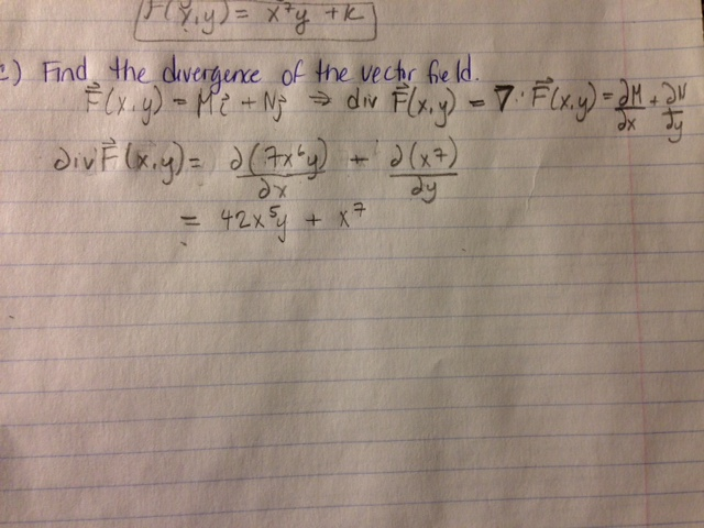 Solved find the divergence of the vector field F (x,y) = | Chegg.com