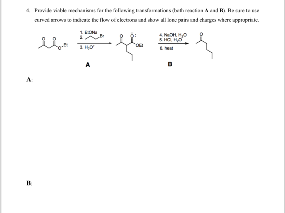 Solved 4. Provide viable mechanisms for the following | Chegg.com