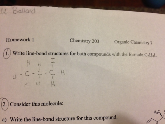Solved Write line-bond structures for both compounds with | Chegg.com