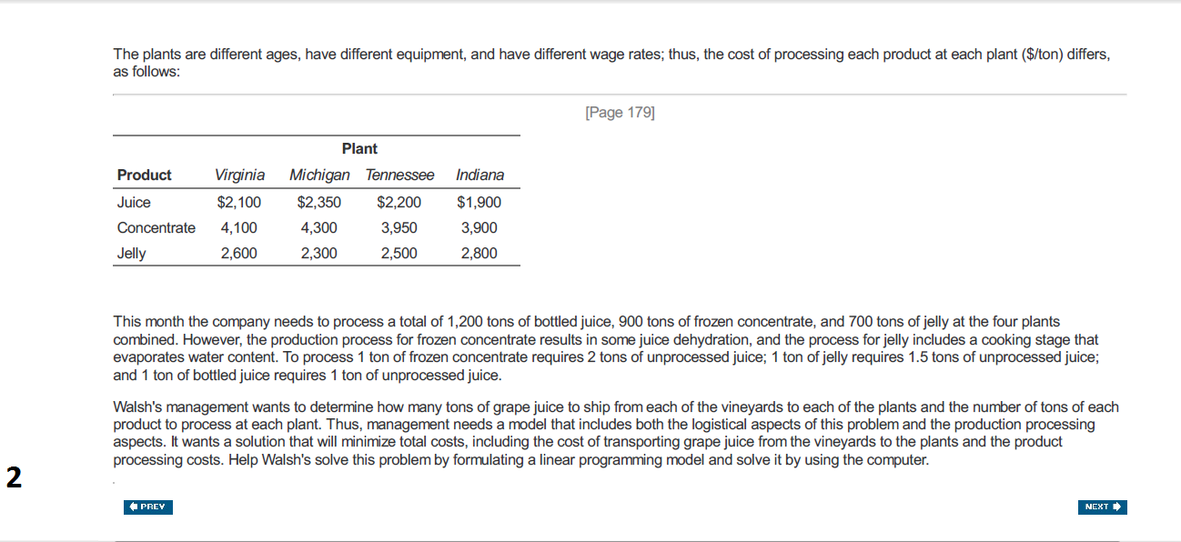 Solved Operations Management Linear Programming Case The 9560