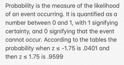 Solved Probability is the measure of the likelihood of an | Chegg.com