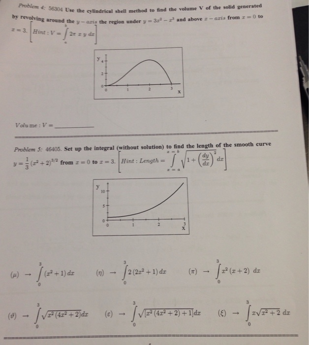 Solved Use the cylindrical shell method to find the volume C | Chegg.com