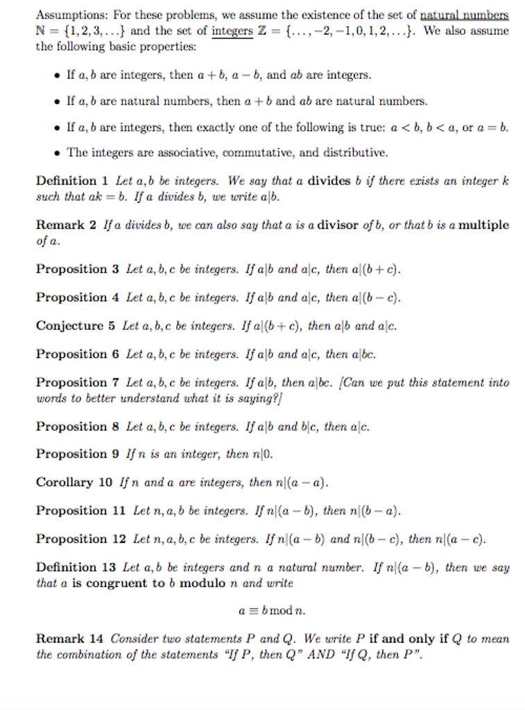 Solved Assumptions: For these problems, we assume the | Chegg.com