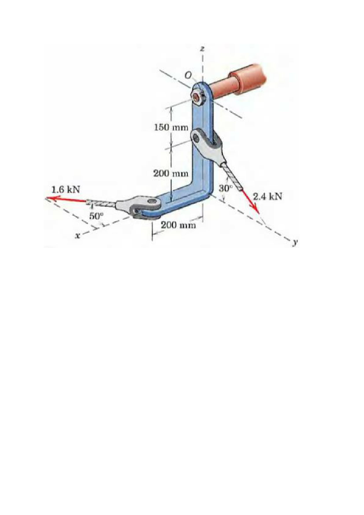 Solved Find the resultant internal loads (forces and | Chegg.com