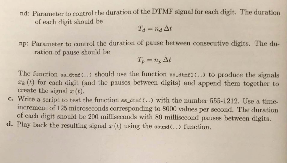 151. In this project the concept of dual-tone | Chegg.com