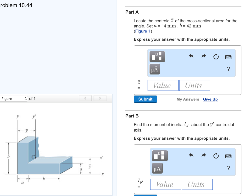Solved Locate the centroid x of the cross-sectional area | Chegg.com