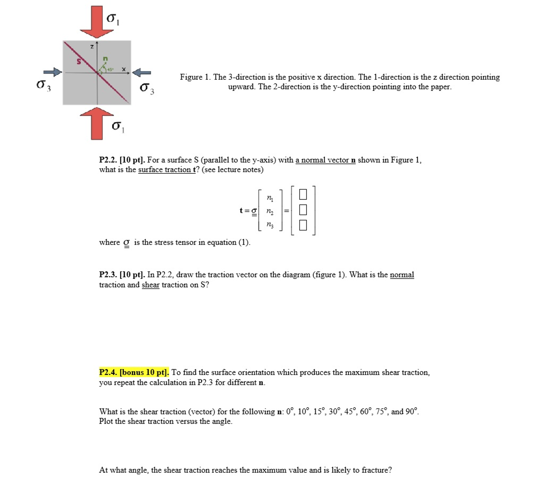 The 3-direction is the positive x direction. The | Chegg.com