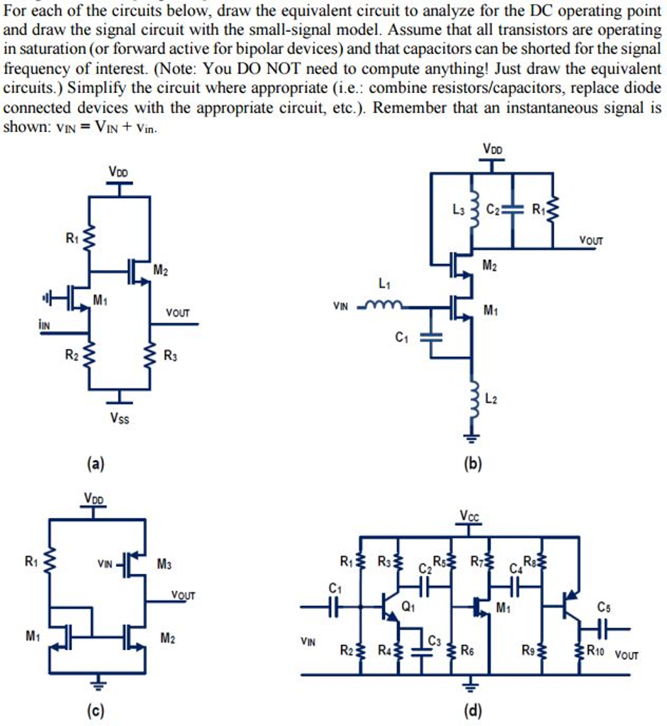 Solved: For Each Of The Circuits Below, Draw The Equivalen... | Chegg.com