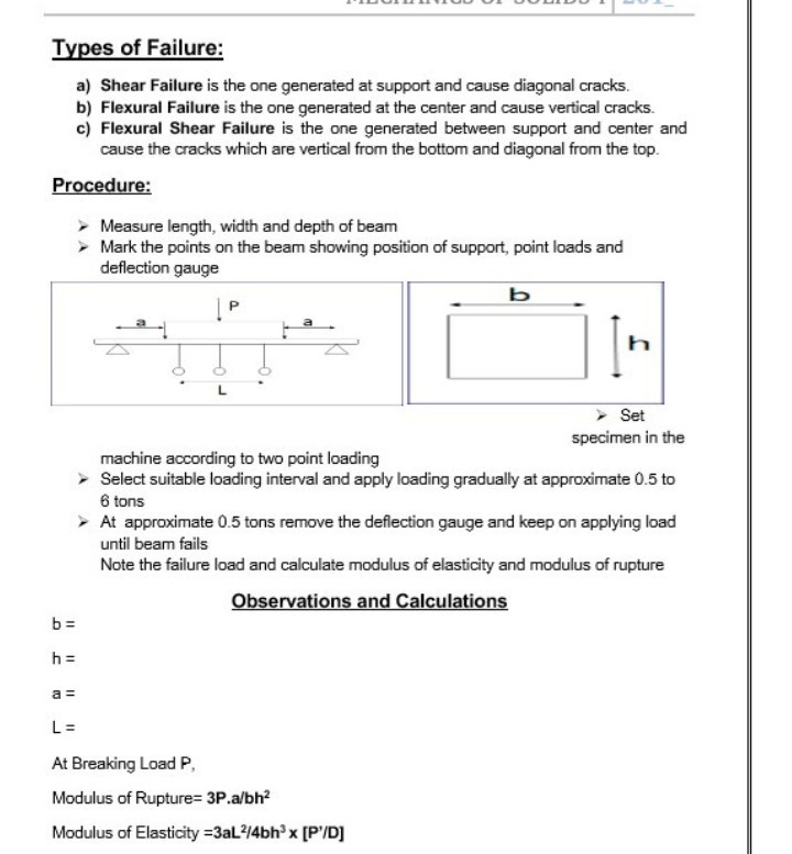 Solved Types of Failure: a) Shear Failure is the one | Chegg.com