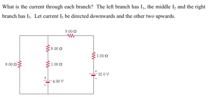 Solved What is the current through each branch? The left | Chegg.com