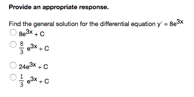 Solved Provide an appropriate response. Find the general | Chegg.com