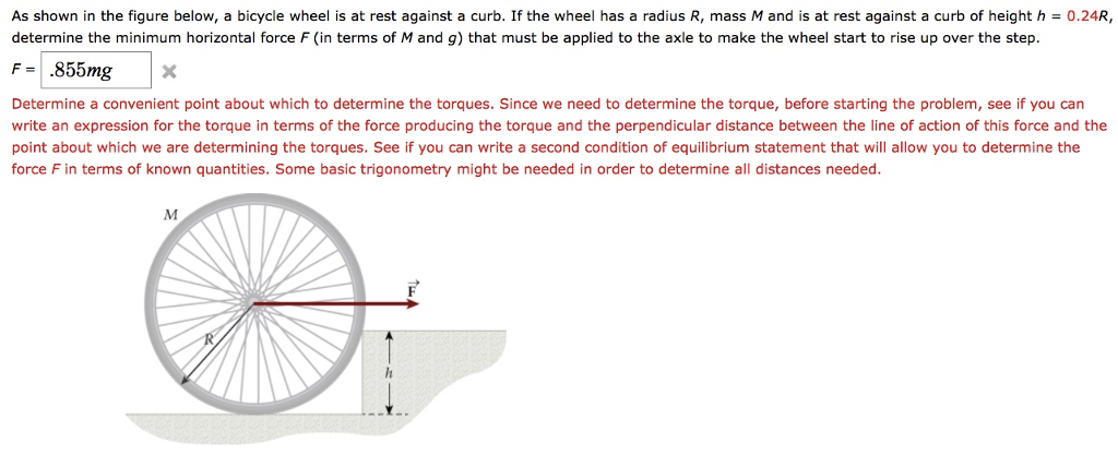 Solved As shown in the figure below, a bicycle wheel is at | Chegg.com