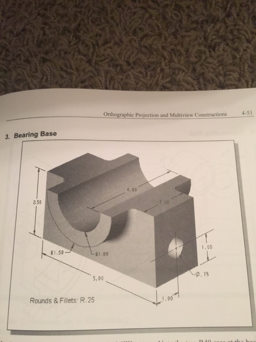 Solved Orthographic Projection and Multiview Constructions | Chegg.com