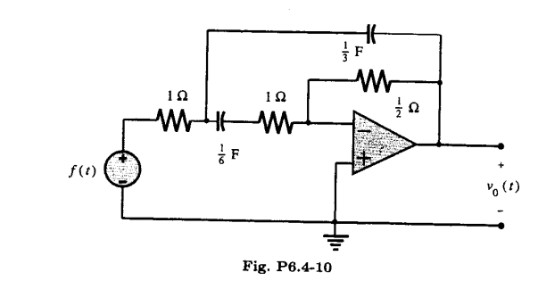 Solved 6.4-10 For a second-order op amp circuit in Fig. | Chegg.com