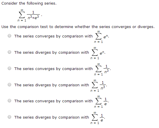Solved Use end behavior to compare the series to a p-series | Chegg.com