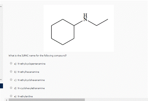 Solved What is the IUPAC name for the following compound? | Chegg.com