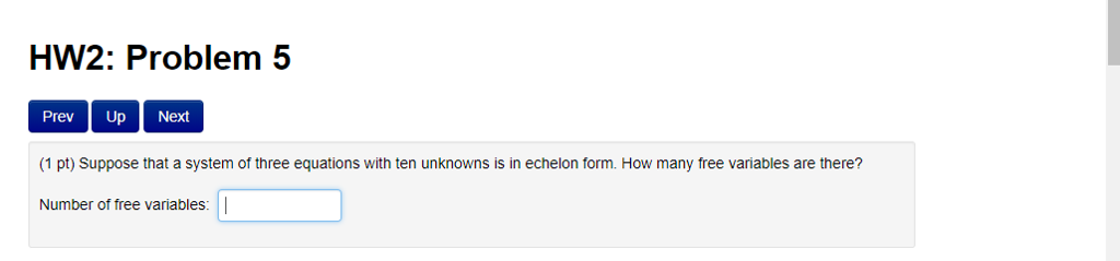 Solved HW2: Problem 5 Prev Up Next (1 pt) Suppose that a | Chegg.com