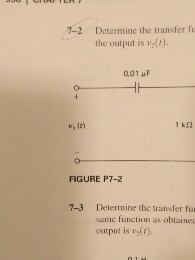 Solved 1)Determine the transfer function of the circuit | Chegg.com