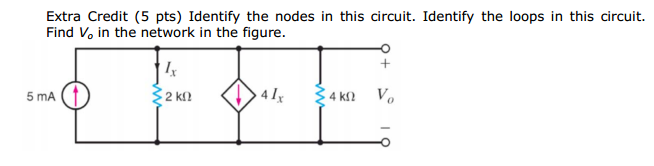 Solved Extra Credit Identify the nodes in this circuit. | Chegg.com