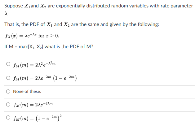 Solved Suppose X1and X2 are exponentially distributed random | Chegg.com