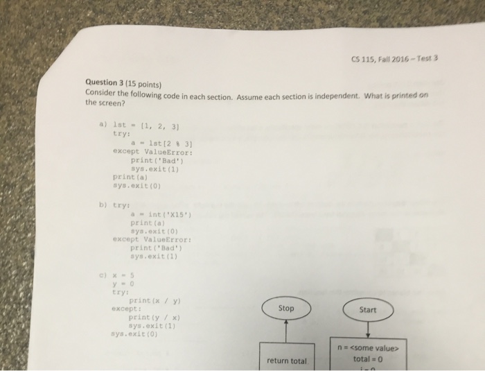 Solved Consider the following code in each section. Assume | Chegg.com