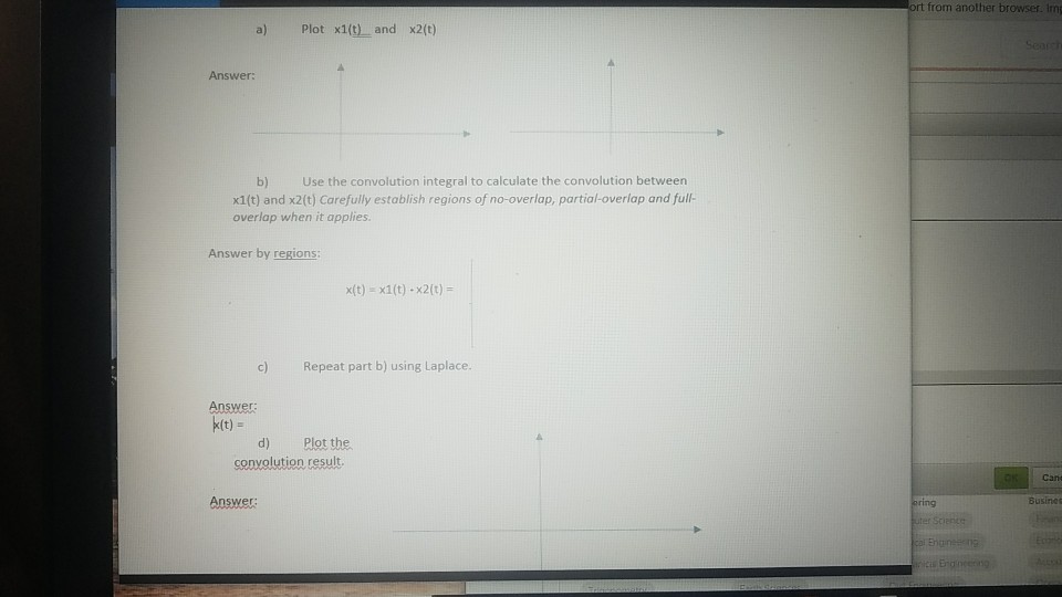 Solved ort from another browser. img a) Plot x1(t) and x2(t) | Chegg.com