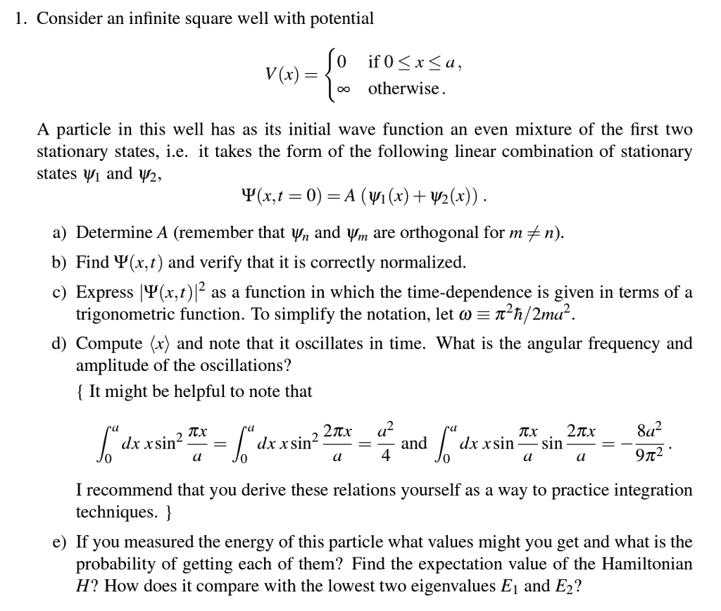 Solved Initial Wave Function A Sketch Ψ X 0 And Determine