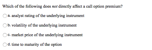 Solved Which of the following does not directly affect a | Chegg.com