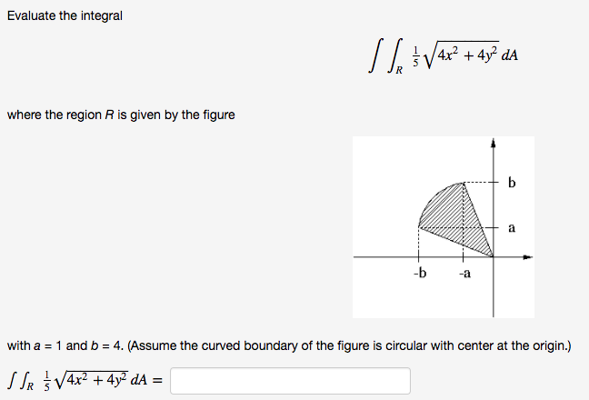 Solved Evaluate the integral integral integral_R 1/5 | Chegg.com
