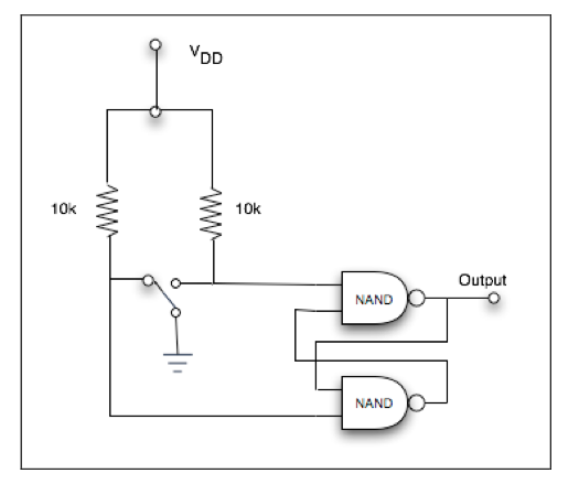 Solved In the circuit below, two NAND gates are used to | Chegg.com
