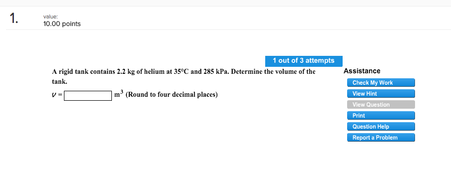 Solved A rigid tank contains 2.2 kg of helium at 35CC and | Chegg.com