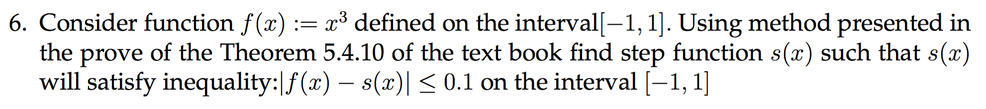 Consider function f(x) := x^3 defined on the | Chegg.com