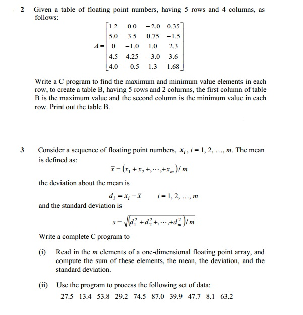 Solved Hi these are some basic C problems need to solve | Chegg.com