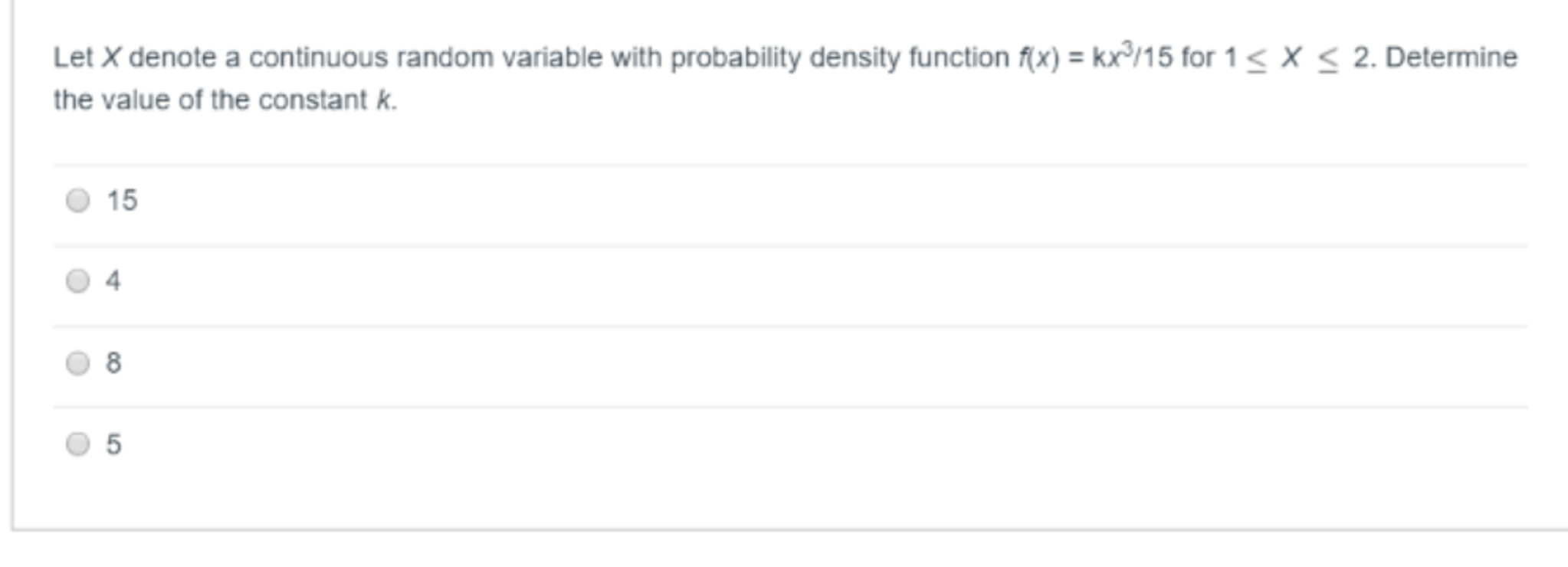 Let X denote a continuous random variable with | Chegg.com Let X denote a continuous random variable with | Chegg.com