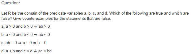 Solved Let R be the domain of the predicate variables a, b, | Chegg.com