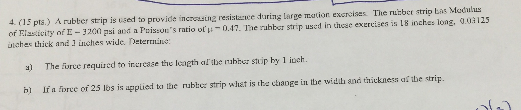 Solved A rubber strip is used to provide increasing | Chegg.com