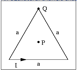 Solved An equilateral triangle shaped wire loop with a side | Chegg.com