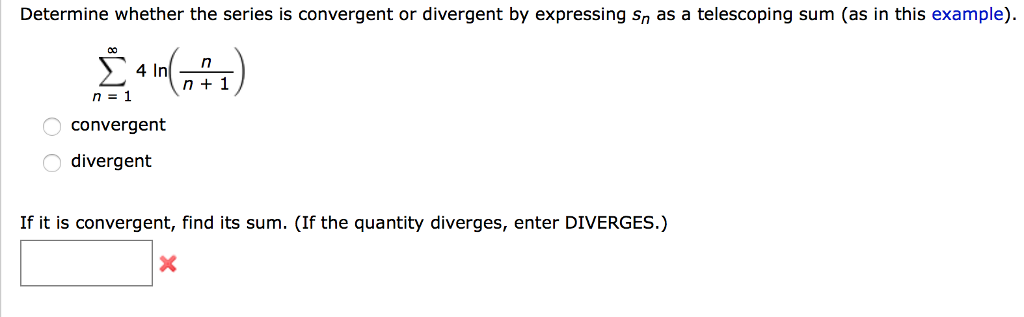 Solved Determine whether the series is convergent or | Chegg.com