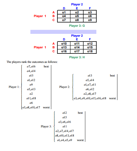Solved Consider the following three-player game-frame (where | Chegg.com