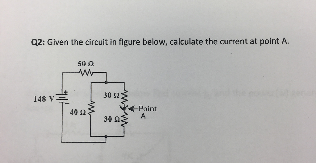 Solved Given the circuit in figure below, calculate the | Chegg.com