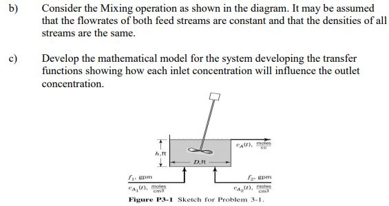 Solved b) Consider the Mixing operation as shown in the | Chegg.com