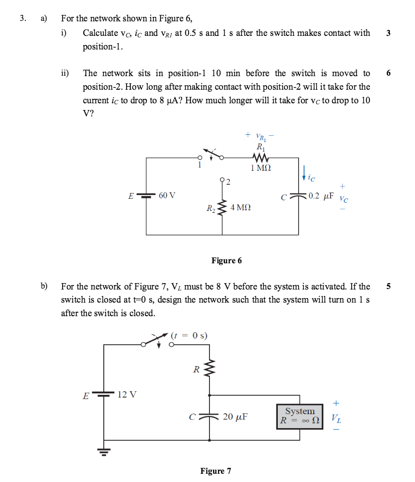 Solved: For The Network Shown In Figure 6, Calculate V_c, ... | Chegg.com