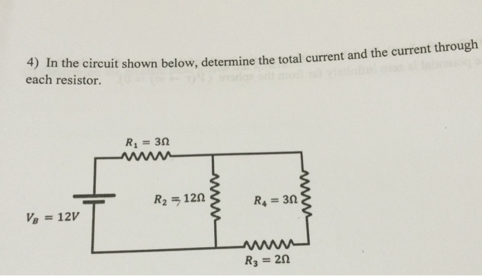 Solved In the circuit shown below, determine the total | Chegg.com