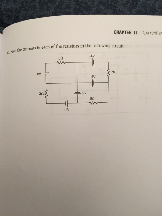 Solved Find the currents in each of the resistors in the | Chegg.com