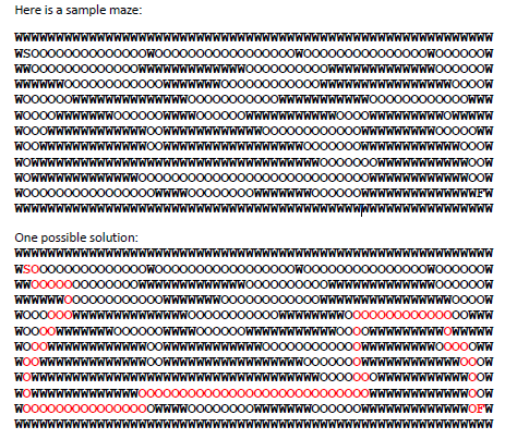 Solved Write a Maze Explorer program, MazeExplorer.java, | Chegg.com