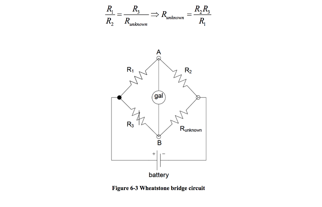 Solved Refer to the Wheatstone bridge diagram of Figure 6-3. | Chegg.com