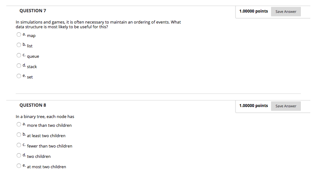 Solved 1.00000 points Save Answer QUESTION7 In simulations | Chegg.com